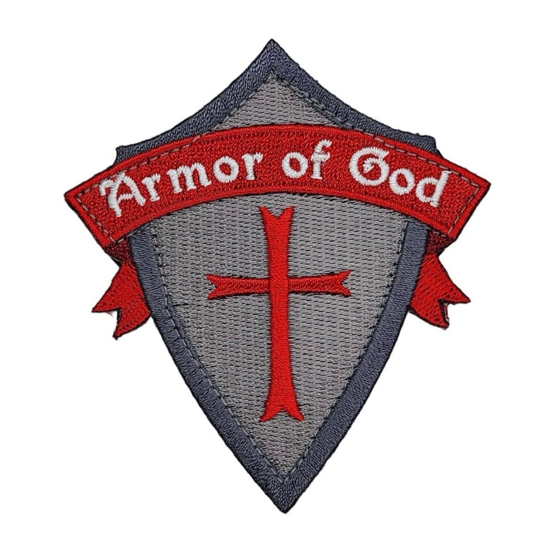 Armor of God Embroidered Morale Patch - 3.5 X 3 Inch Hook Fastener ...
