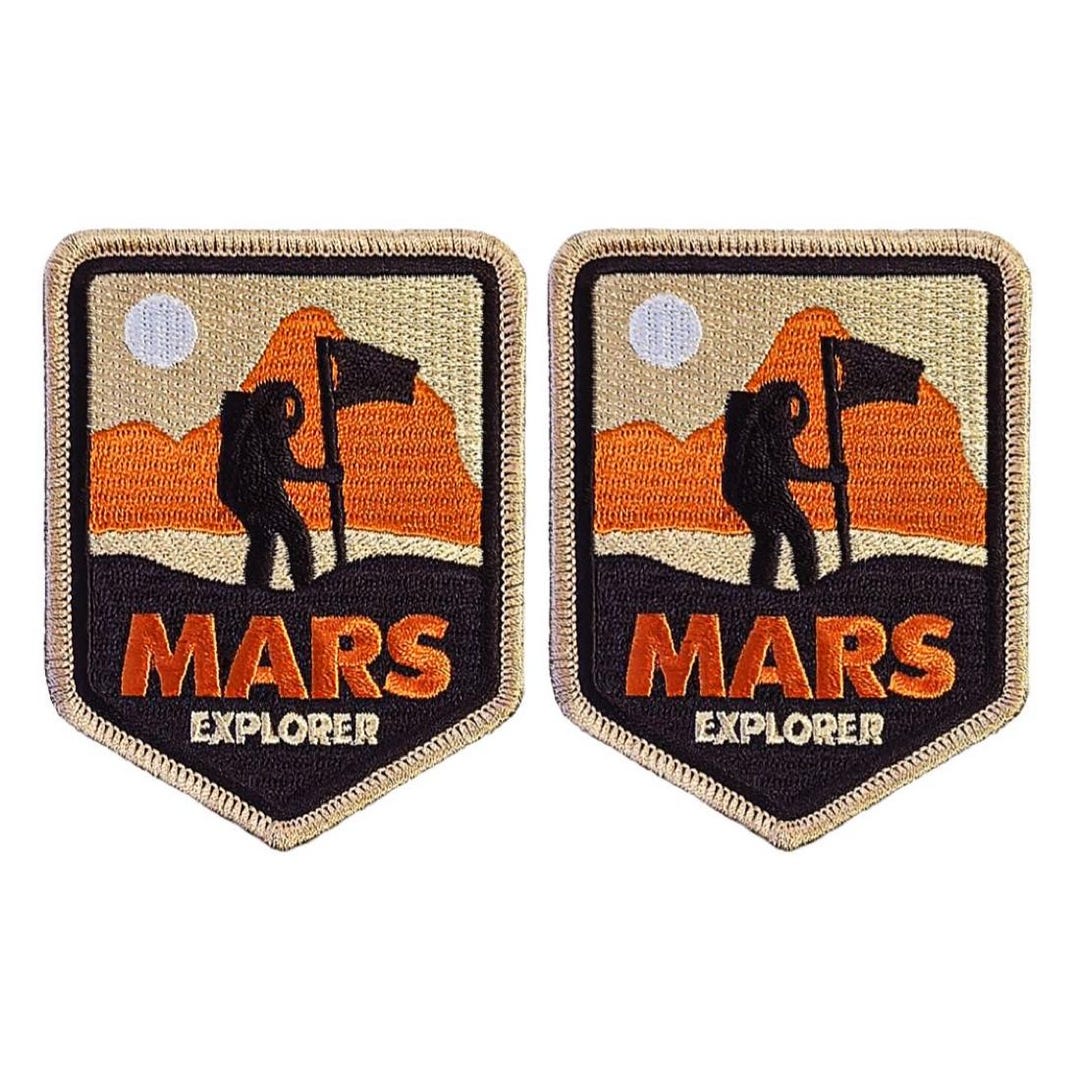 Mars Explorer Space Embroidered Patch - 2pc 2.75 X 3.5 Inch Iron on or ...