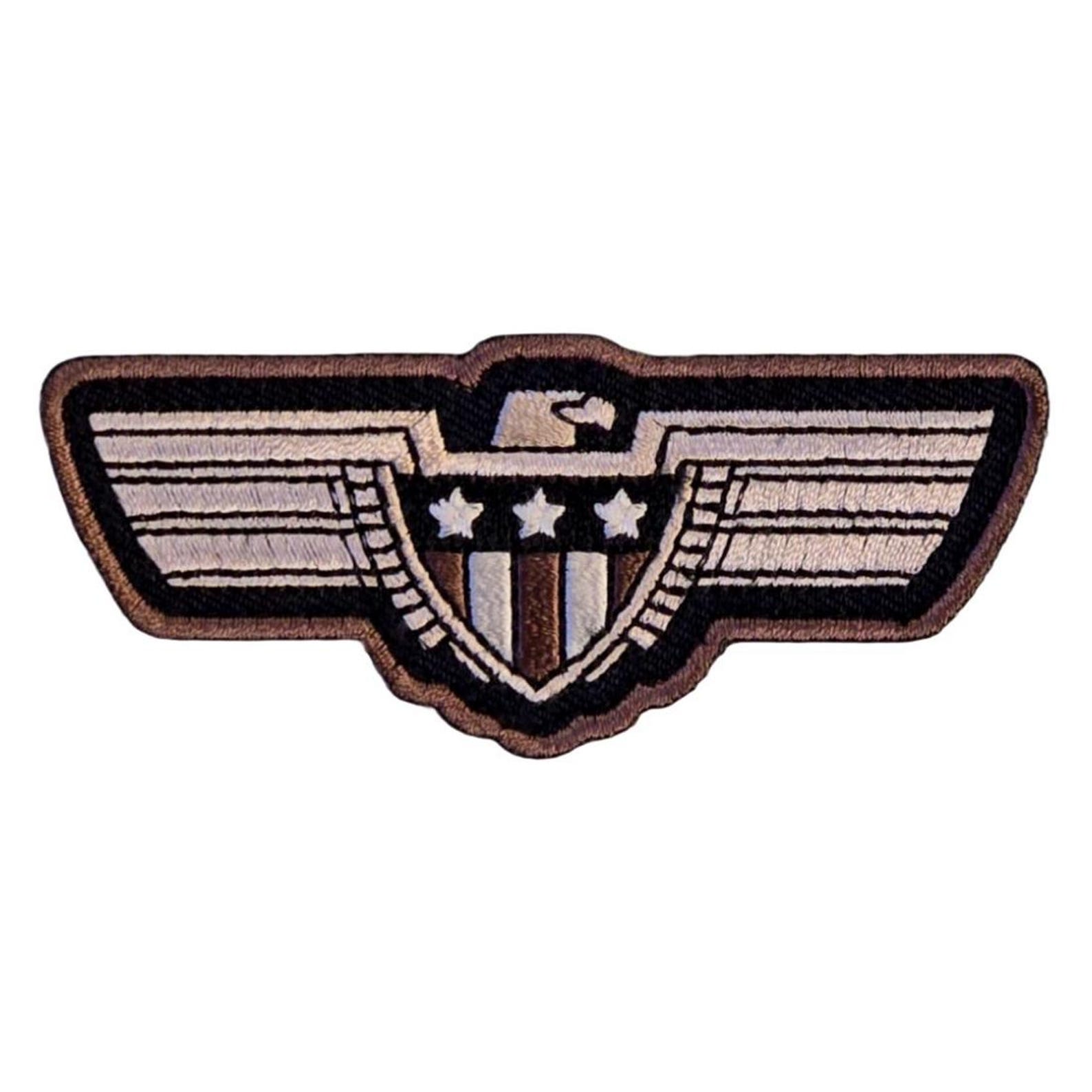 Eagle Flag Shield Embroidered Morale Patch - 3.5 X 1.5 Inch Hook ...