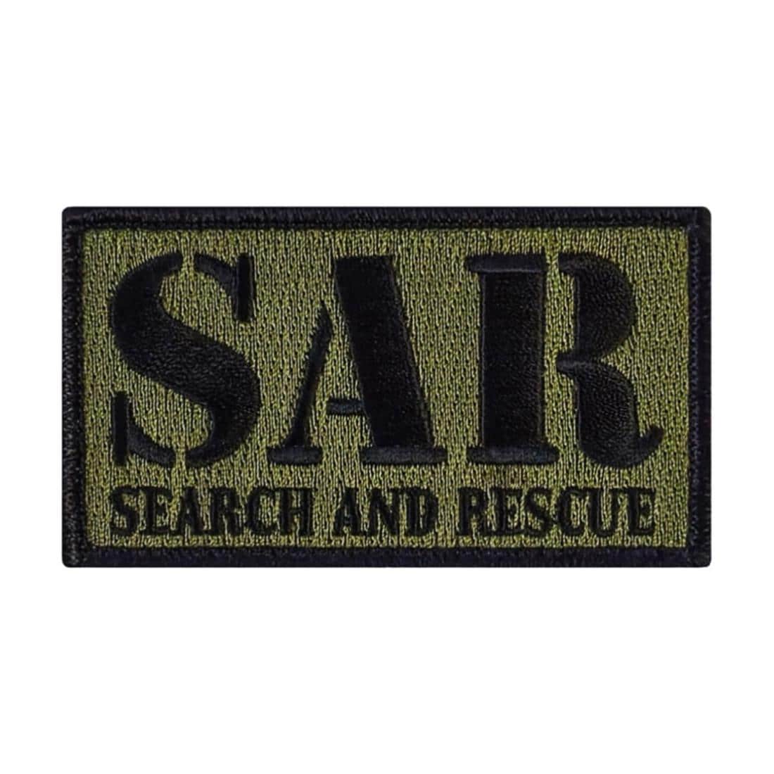 SAR Search and Rescue Embroidered Tactical Patch - 3.5 X 2 Inch Hook ...