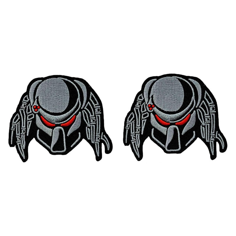 Predator Alien Hunter Embroidered Patch - 2pc 3 X 2.5 Inch Iron on or ...