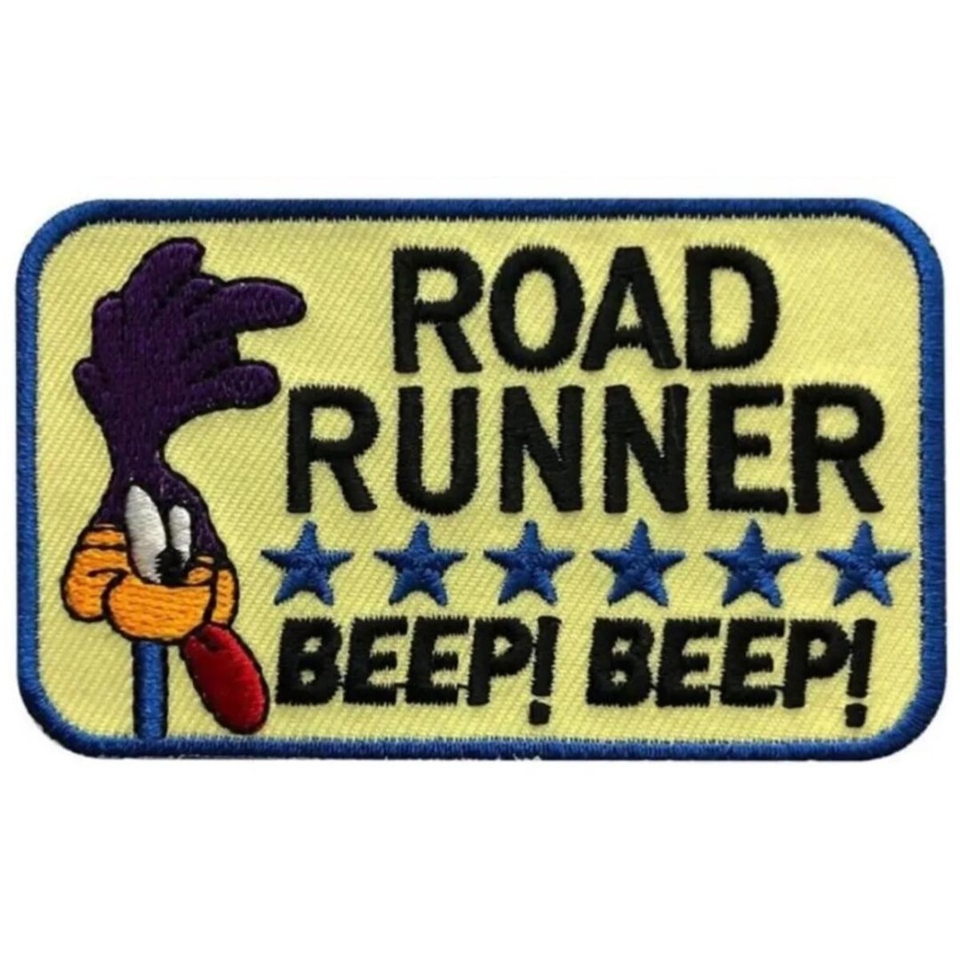 Iron on Embroidered Road Runner Patch - 3.25 X 2 Inch Iron on or Sew On - Etsy