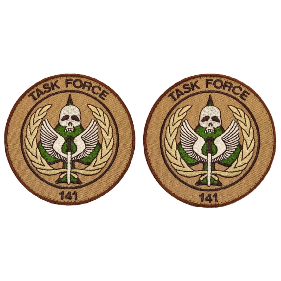 Call Duty Task Force 141 Morale Patch - 2pc Set Hook Fastener Backing ...