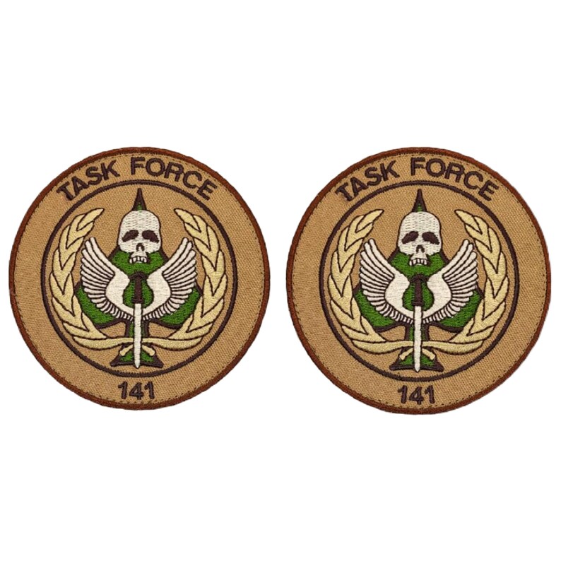 Call Duty Task Force 141 Morale Patch 2pc Set Hook Fastener Backing B024 - Etsy