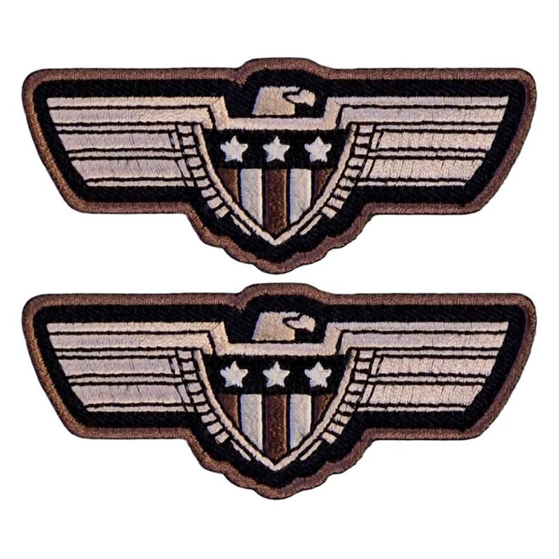 Eagle Flag Shield Embroidered Morale Patch - 3.5 X 1.5 Inch Hook Fastener Backing - Etsy