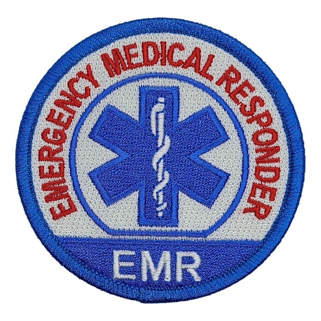 EMR Emergency Medical Responder Medic Patch - 3 X 3 Inch Iron on or Sew ...