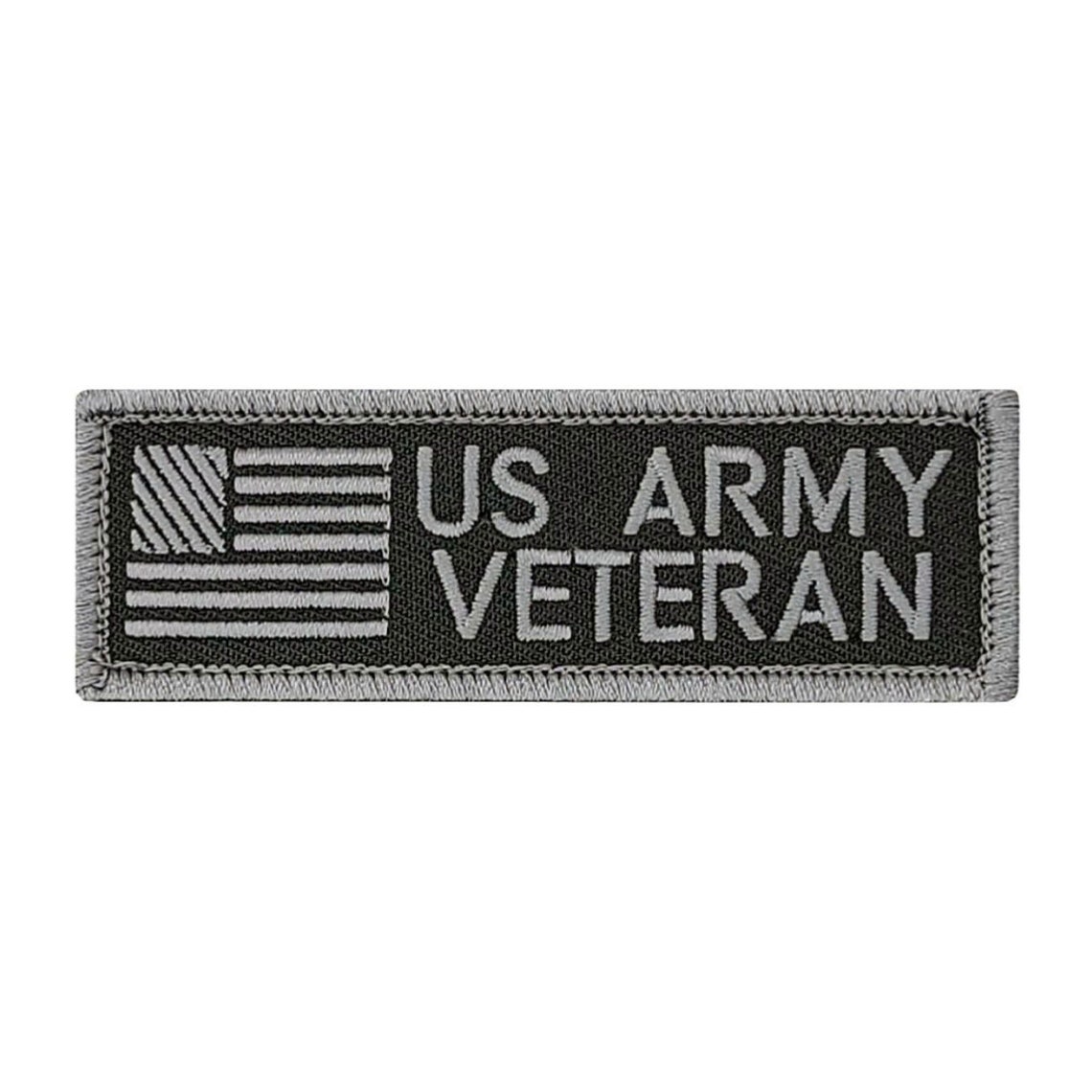 Army Veteran USA Flag Embroidered Vet Patch - 3.5 X 1 Inch Iron on or ...