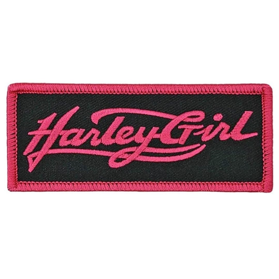 Lady Rider Harley Biker Girl Embroidered Patch - 4 X 1.5 Inch Iron on ...