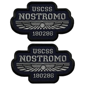 USCSS Nostromo Cosplay Alien Embroidered Patch - 4 X 2.5 Inch Iron on ...