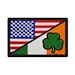 American Flag / Ireland Irish Flag Clover Patch - 3 X 2 Inch Hook ...
