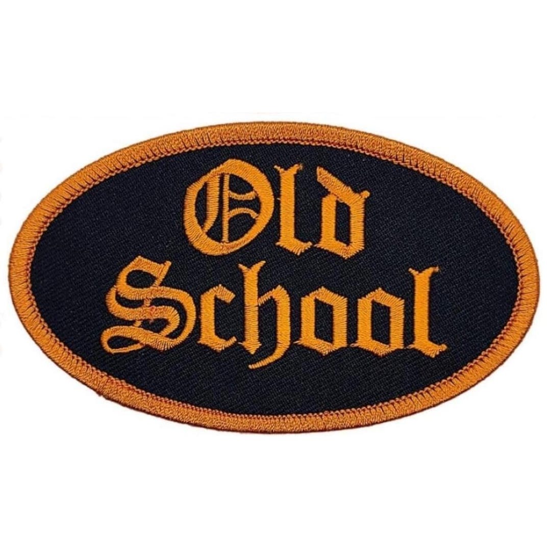 Old School Oval Orange Patch - 4 X 2 Inch Iron on or Sew On - Etsy