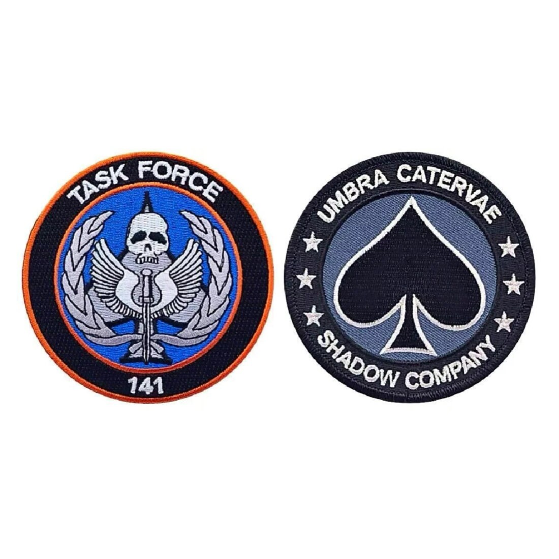 Task Force Shadow Company Spade Embroidered Patch - 2pc 3.5 X 3.5 Inch ...
