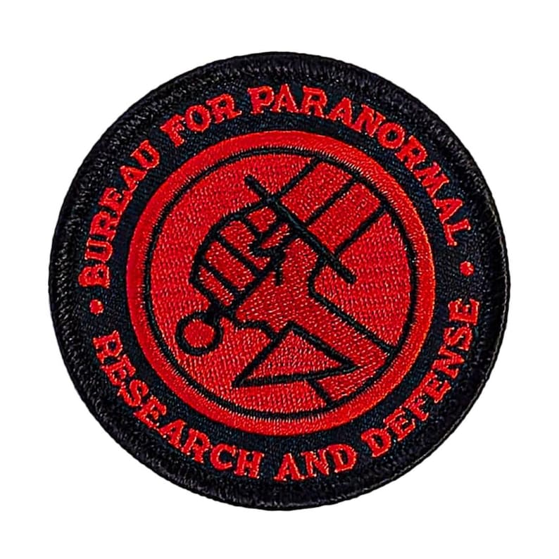 Iron on Hellboy Research Defense Patch 2pc 3 X 3 Inch Iron on or Sew On ...