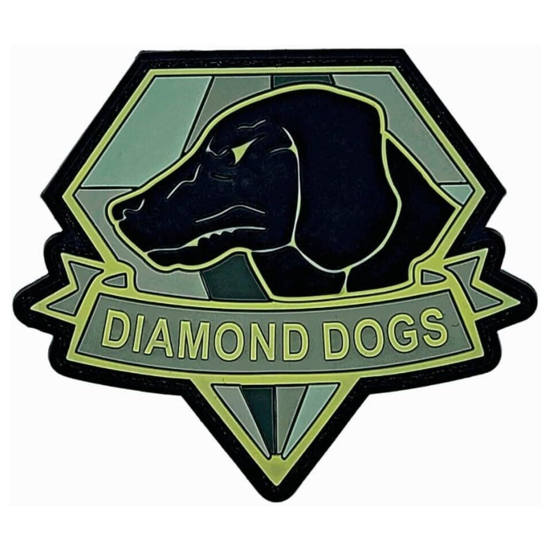 Diamond Dogs Metal Gear Solid 3D PVC Rubber Patch - 3 X 2.5 Inch Hook ...