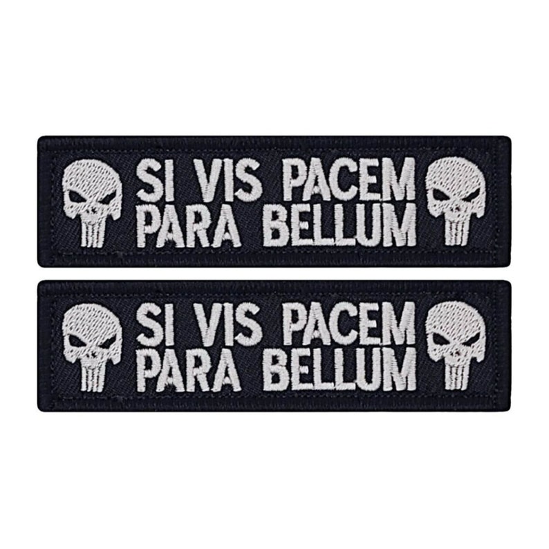 Si Vis Pacem Para Bellum Tactical Embroidered Patch - 2pc 3.75 X 1 Inch ...