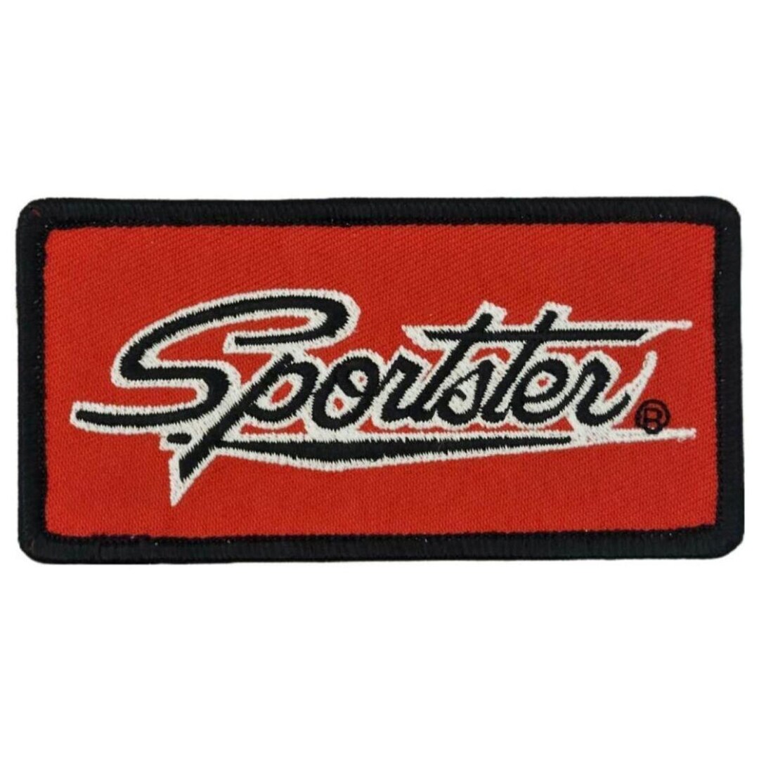 Sportster Embroidered Motorcycle Biker Patch - 4 X 2 Inch Iron on or ...