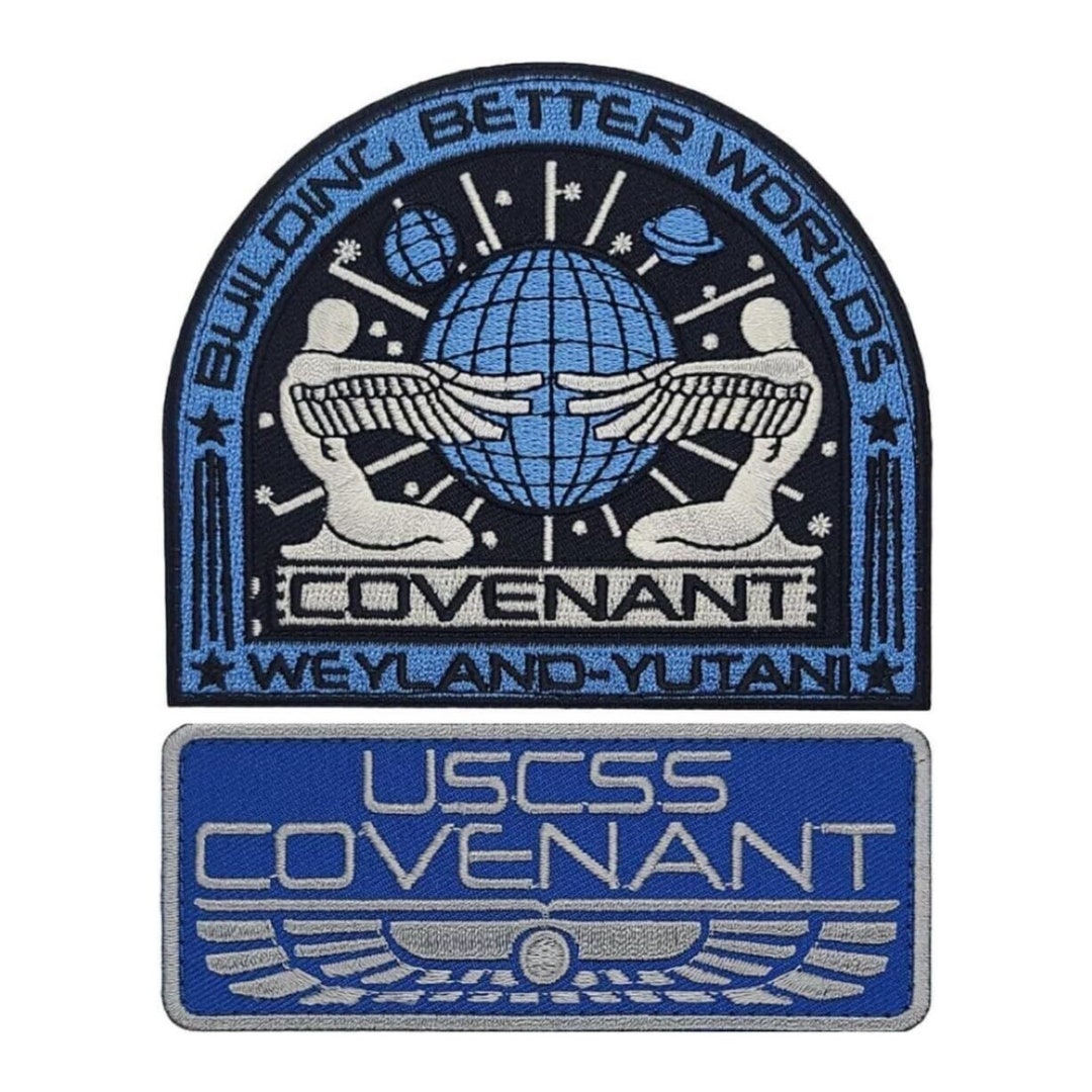 USCSS Covenant Weyland Yutani Alien Crew Patch - 2pc Iron on or Sew On ...