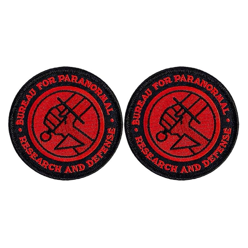 Iron on Hellboy Research Defense Patch 2pc 3 X 3 Inch Iron on or Sew On - Etsy