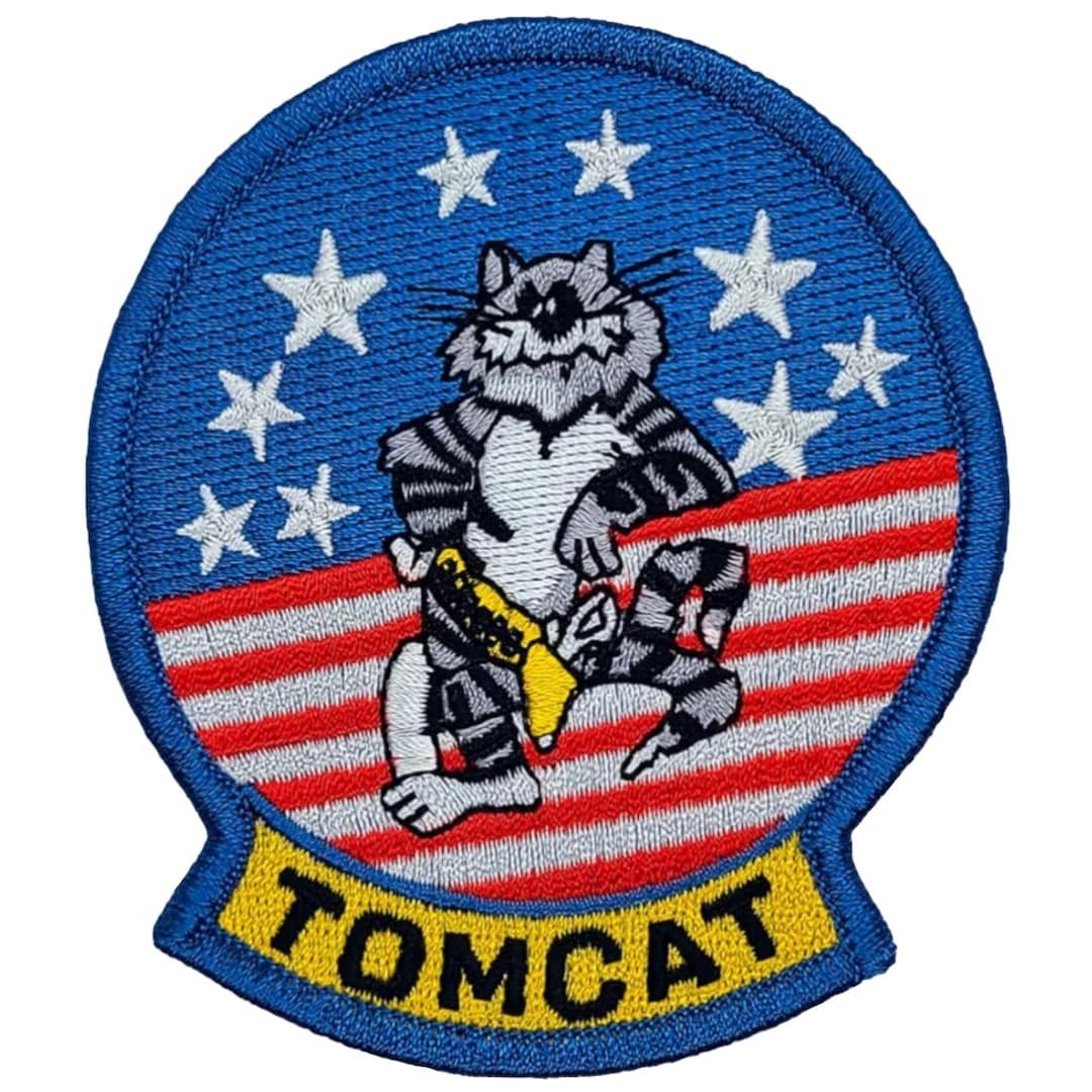 Tomcat F18 Fighter Squadron Cosplay Patch - 3.5 X 3 Inch Hook Fastener ...