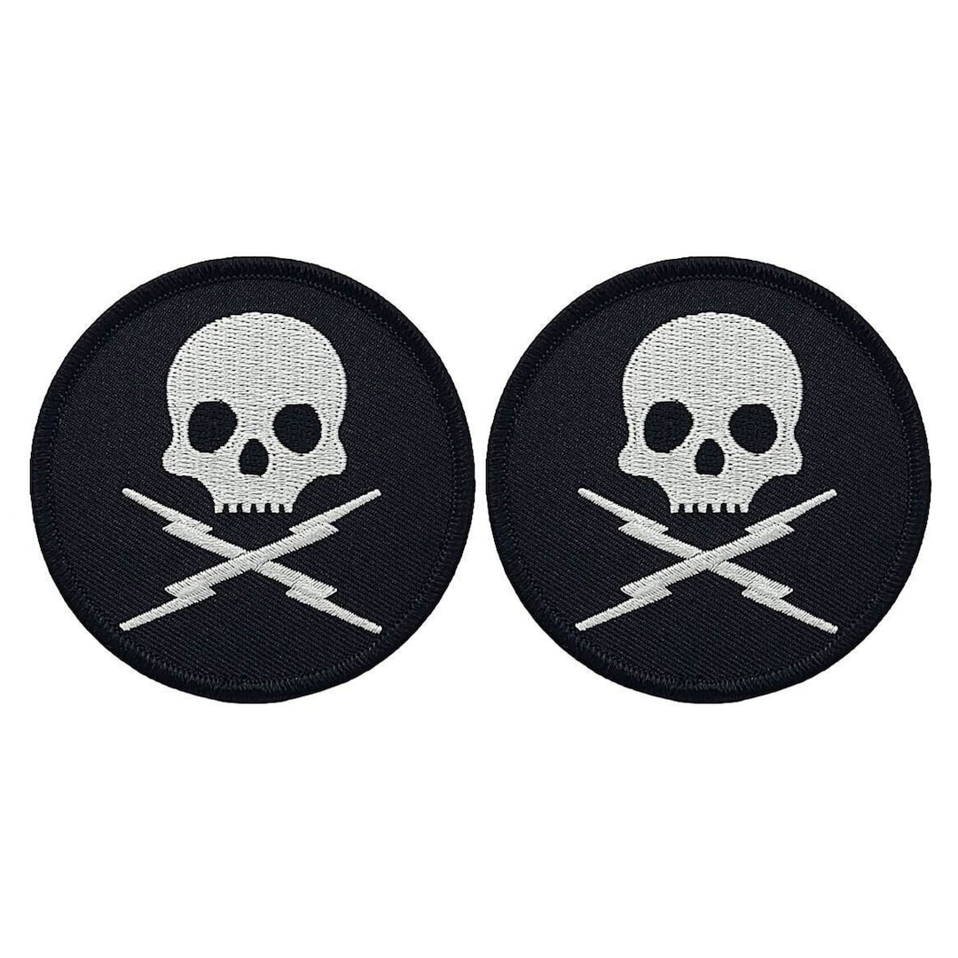 Death Proof Skull Embroidered Patch 2pc 3 X 3 Inch Iron on or Sew On - Etsy