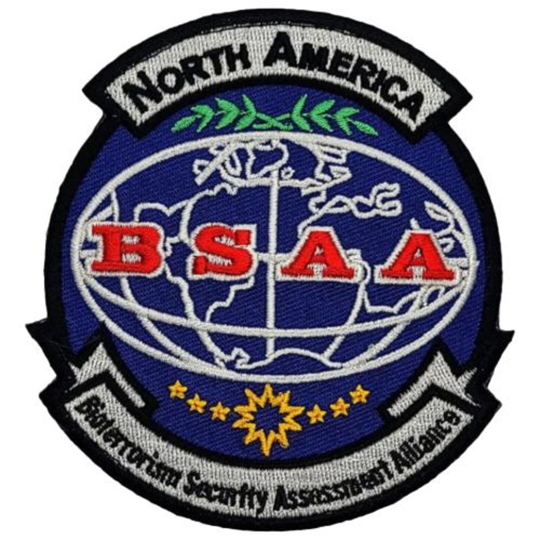 North America BSAA Resident Biohazard Costume Patch - Hook Fastener ...