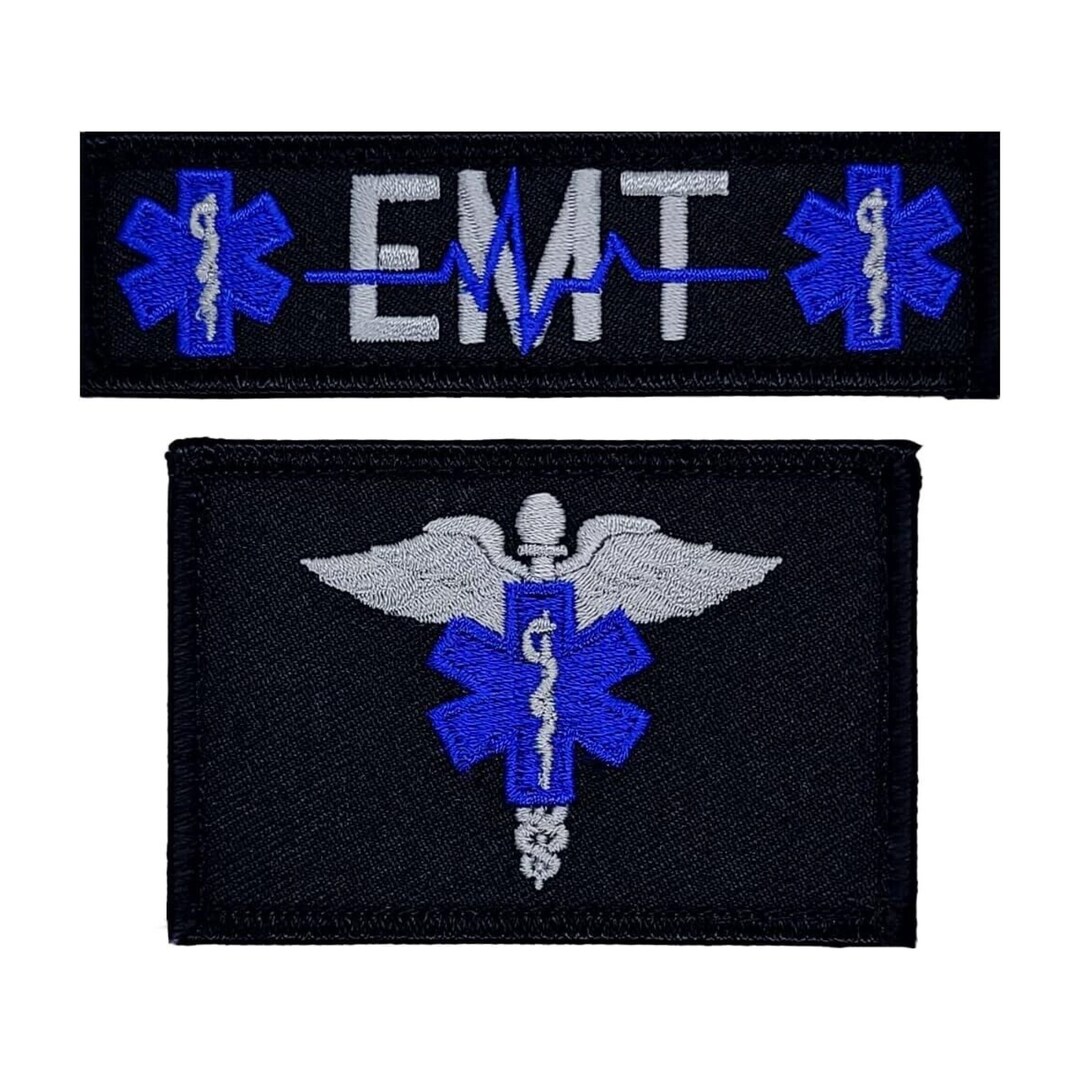 EMT EMS Paramedic Medic Morale Patch - 2pc Hook Fastener Backing - Etsy
