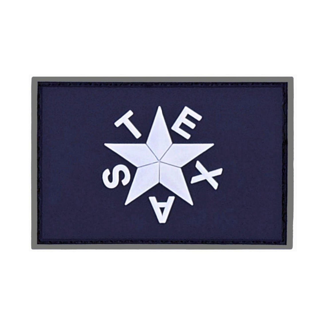 Texas Star Flag Revolution PVC Rubber Patch - 2pc 3 X 2 Inch Hook ...