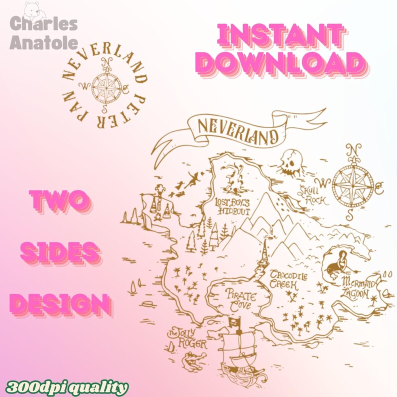 Peter Pan Map Png, Matching Disney Shirts Design, Group Disney Png ...