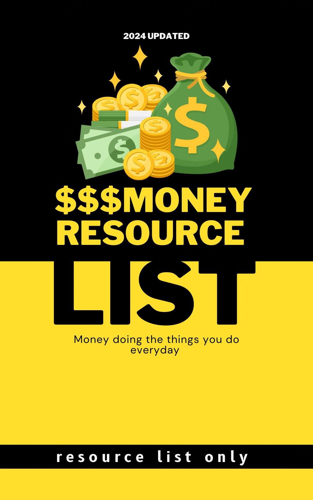 Money Resource List Perks Plus Listmoney Challenge Bonus - Etsy