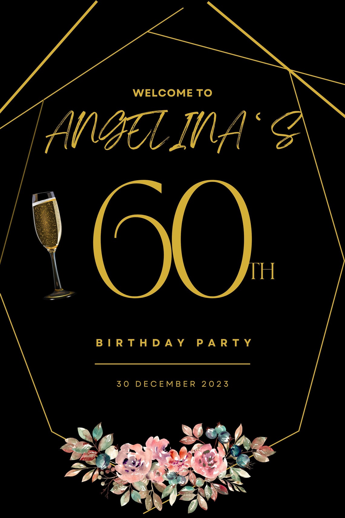 Editable Birthday Party Welcome Sign Template (printable) - Etsy