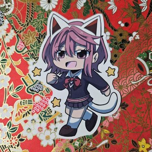 Dandadan Neko Chibi Stickers - Etsy