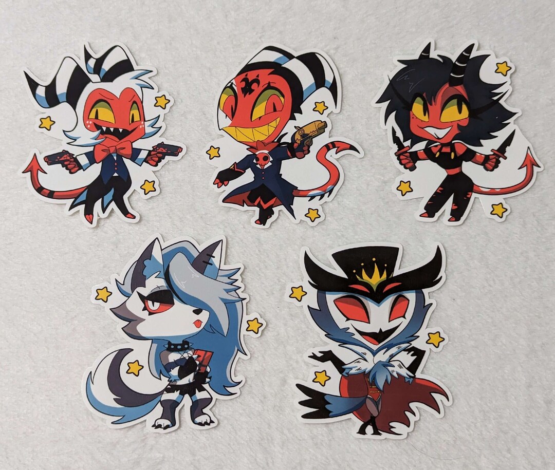 Helluva Chibi Stickers - Etsy