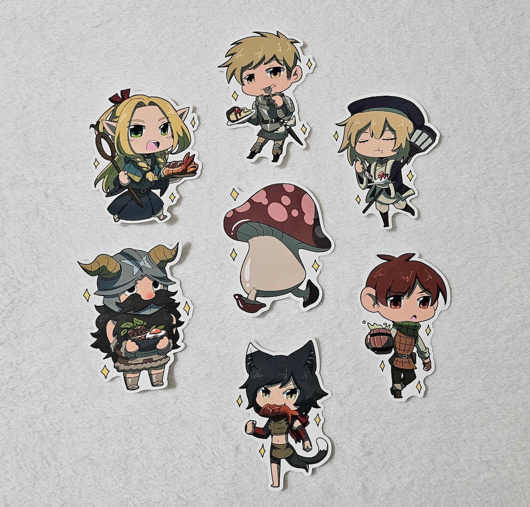 Dungeon Meshi Chibi Stickers - Etsy