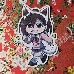 Dandadan Neko Chibi Stickers - Etsy