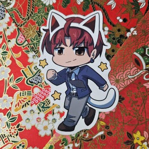 Dandadan Neko Chibi Stickers - Etsy