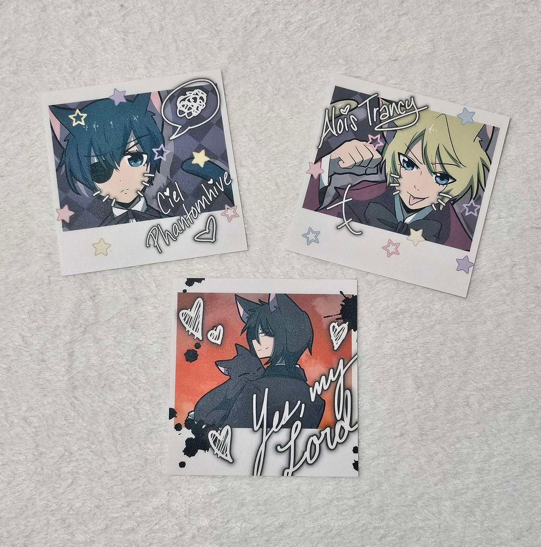Black Butler Neko Polaroids - Etsy