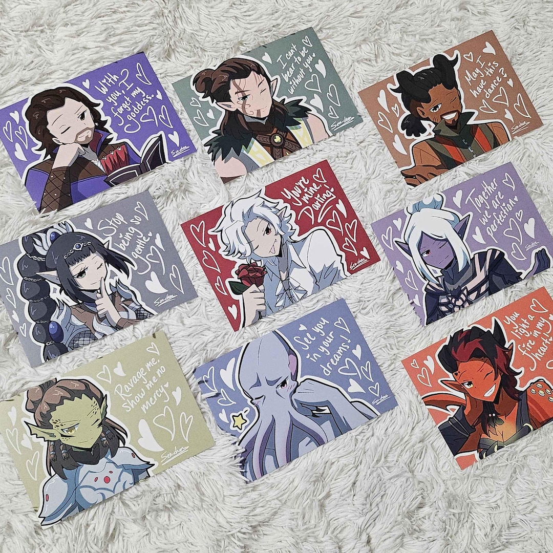 BG3 Valentines 5x7 Prints - Etsy