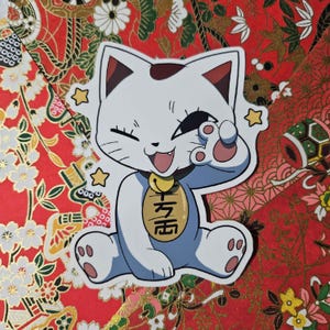 Dandadan Neko Chibi Stickers - Etsy