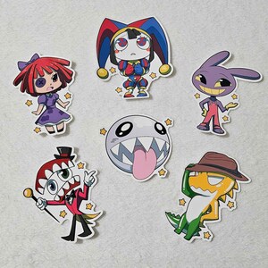 Digital Circus Chibi Stickers - Etsy