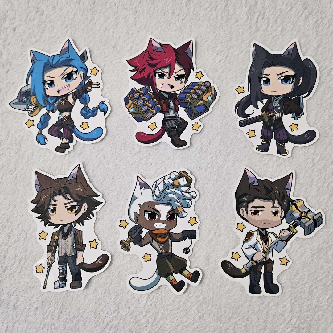 Neko Arcane Chibi Stickers - Etsy