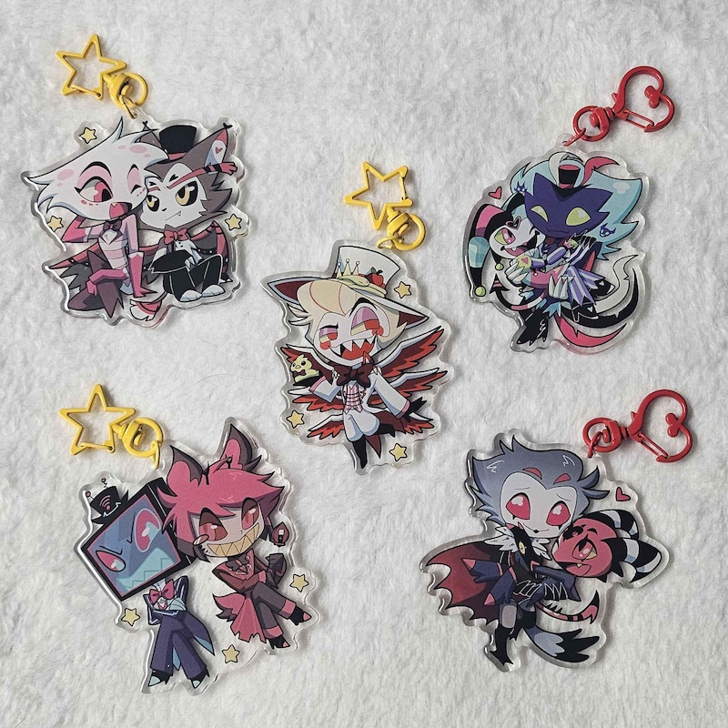 Hazbin Character Keychain - Etsy