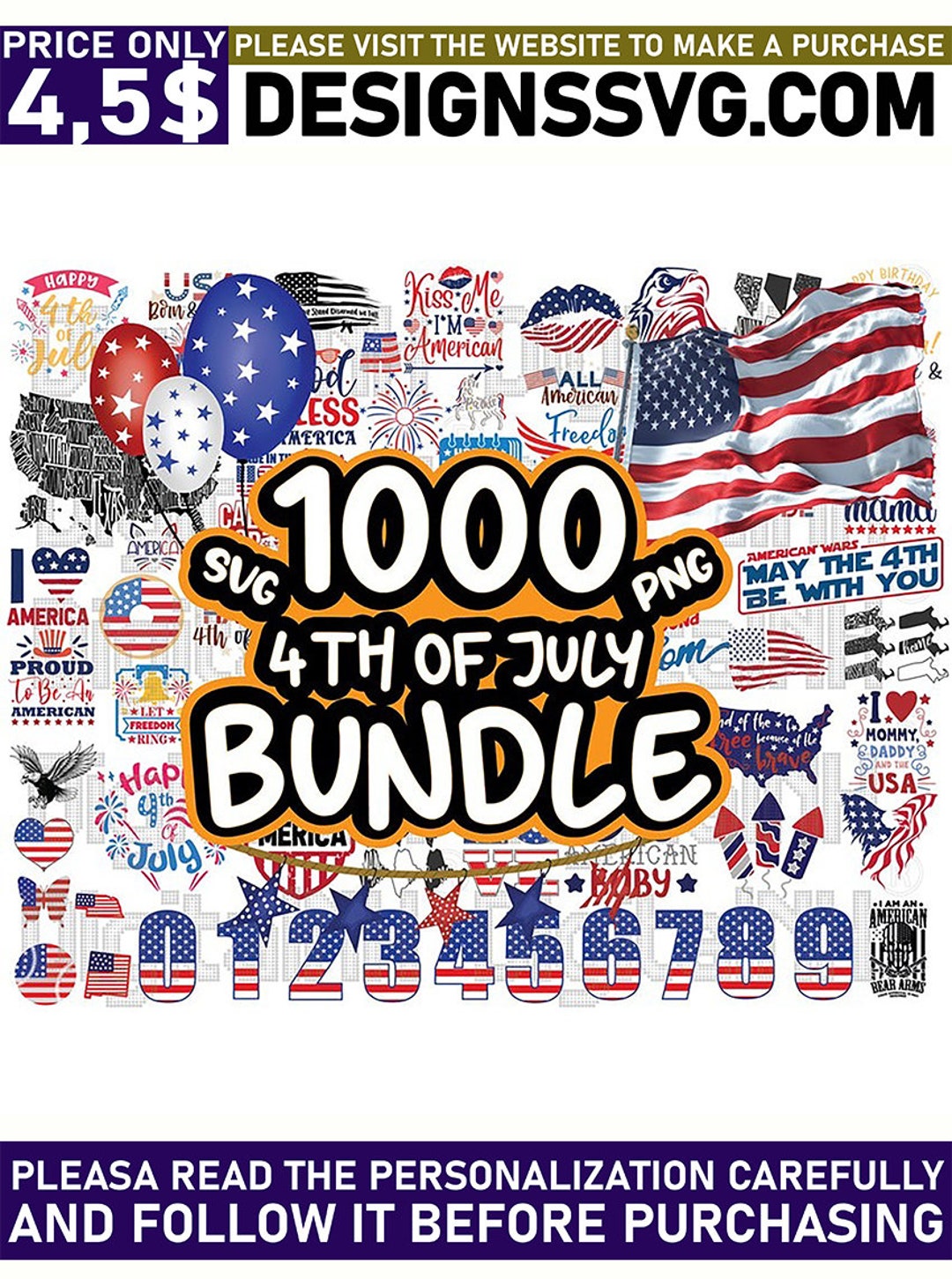 1000 Independence Day SVG MEGA Bundle, 4th of July Svg, American Svg ...