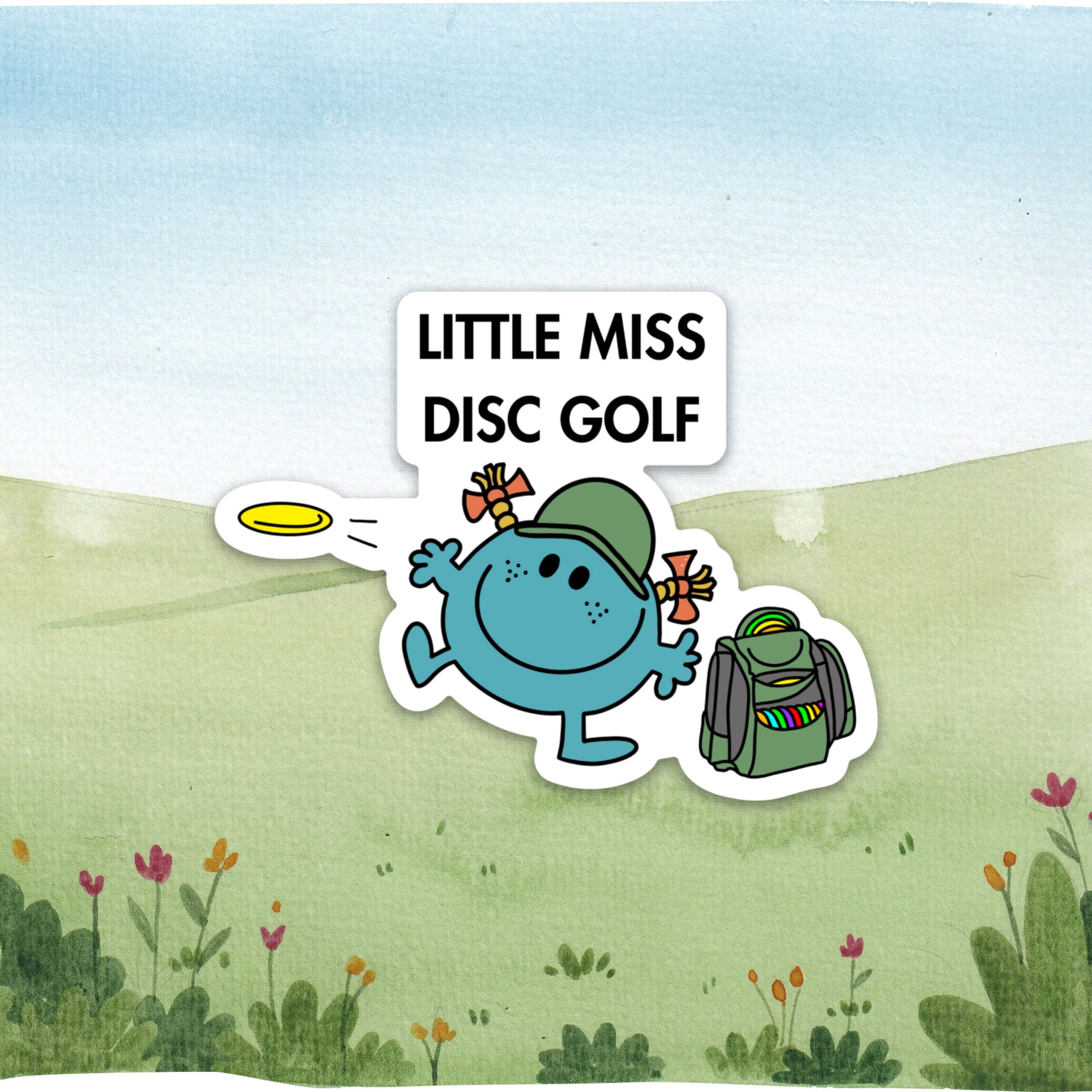 Little Miss Disc Golf Disc Golf Sticker - Etsy