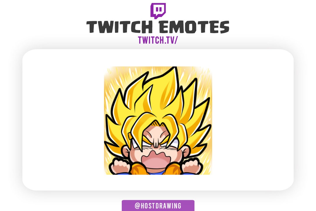 Warrior Z Rage Twitch Youtube Discord Emote | Chibi Emotes | DB Emotes ...
