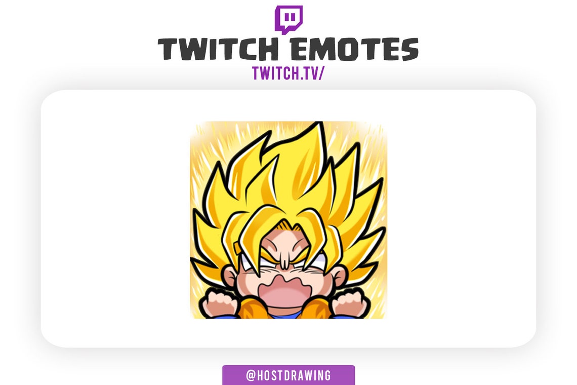 Warrior Z Rage Twitch Youtube Discord Emote | Chibi Emotes | DB Emotes ...