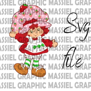 Strawberry Shortcake Svg - Etsy