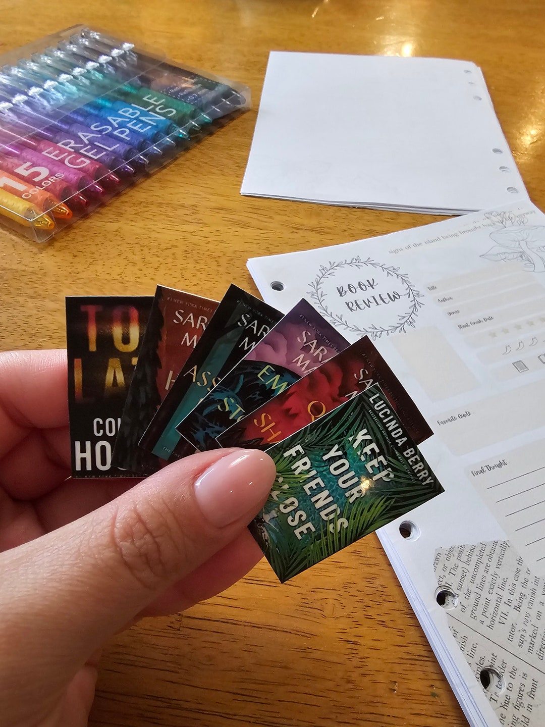 Custom Book Cover Stickers for Journaling (20 Pack) - Etsy