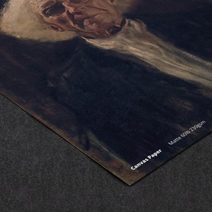 Vintage Old Man Portrait Antique Style Digital Art Print Retro Wall ...