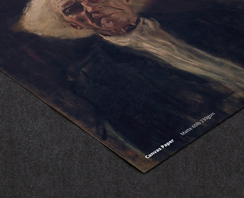 Vintage Old Man Portrait Antique Style Digital Art Print Retro Wall ...