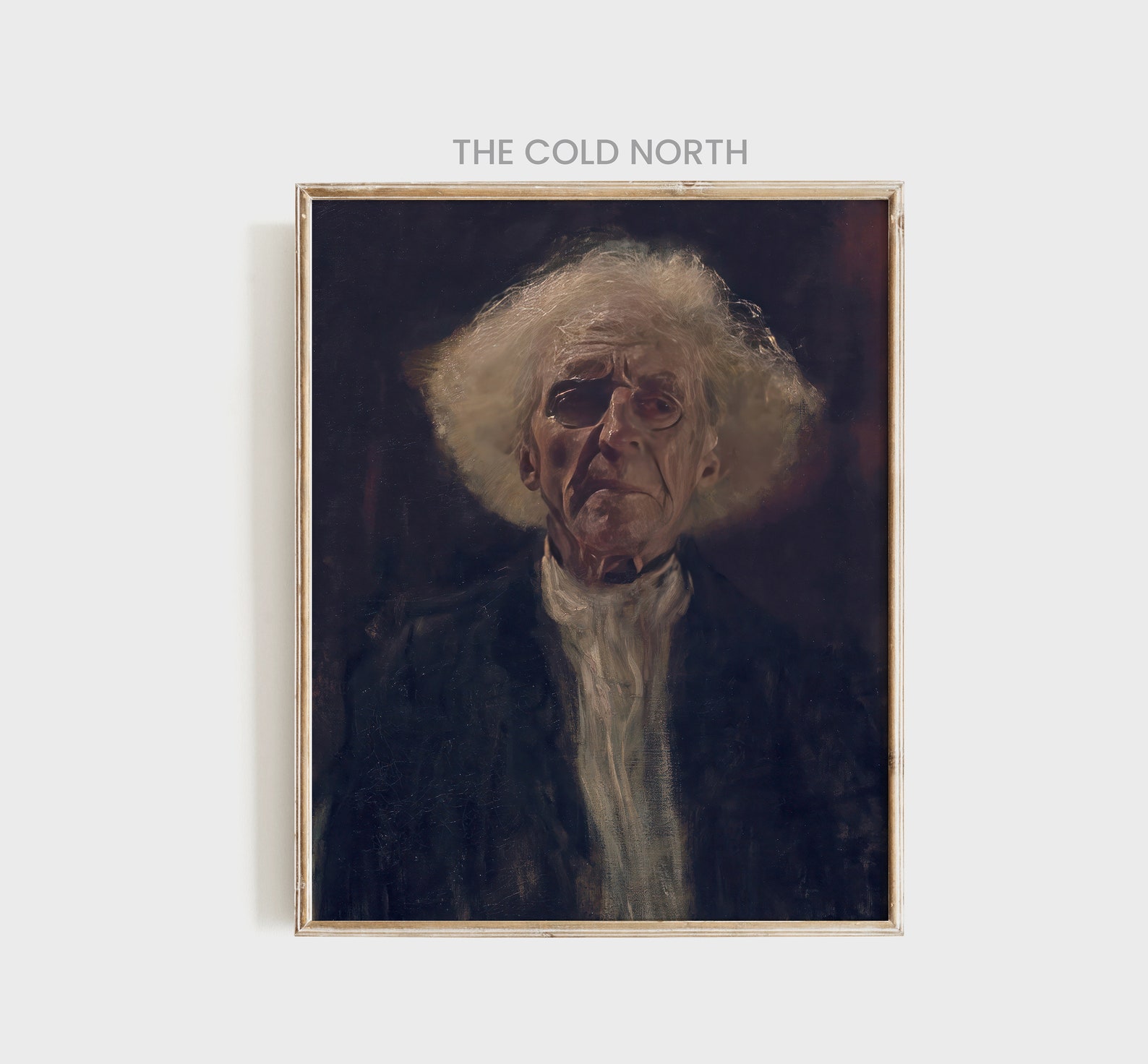 Vintage Old Man Portrait Antique Style Digital Art Print Retro Wall ...